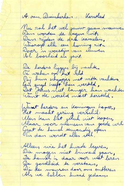 Anton Van Duinkerken Kerstlied Nijhof Tekst
