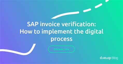 SAP Invoice Verification How To Implement The Digital Process