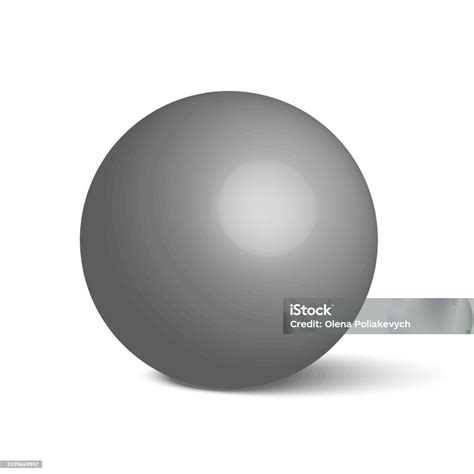 구 회색 3d 벡터입니다 벡터 일러스트 레이 션입니다 주당순이익 10 3차원 형태에 대한 스톡 벡터 아트 및 기타 이미지 3