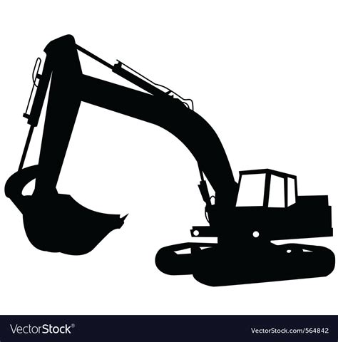 Excavator Construction Royalty Free Vector Image
