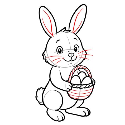 Free Easter Pictures To Draw Cute Bunny And Egg Coloring Sheets