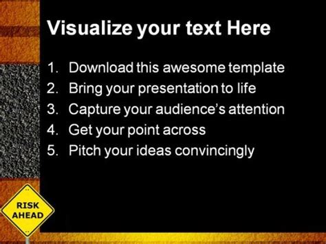 Risk Ahead Symbol PowerPoint Themes And PowerPoint Slides