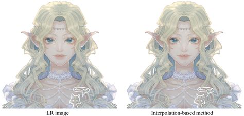 the blur result of interpolation based algorithms the image on the