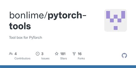 Github Bonlime Pytorch Tools Tool Box For Pytorch