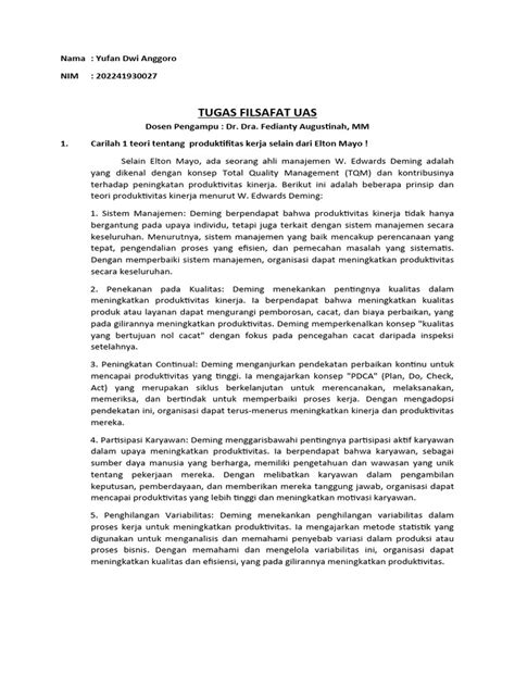 Yufan Dwi Anggoro 202241930027 Filsafat Uas Pdf