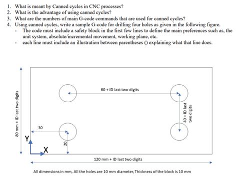 Solved 1 What Is Meant By Canned Cycles In Cnc Processes
