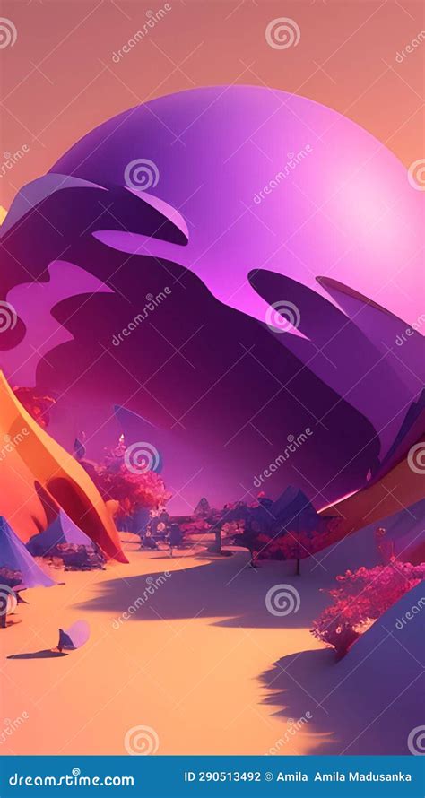 Dynamic Color Shifts Abstract Vibrant Landscape Stock Illustration Illustration Of Shifts
