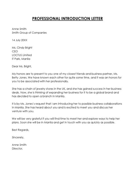 Letter Of Introduction 20 Examples And Overview