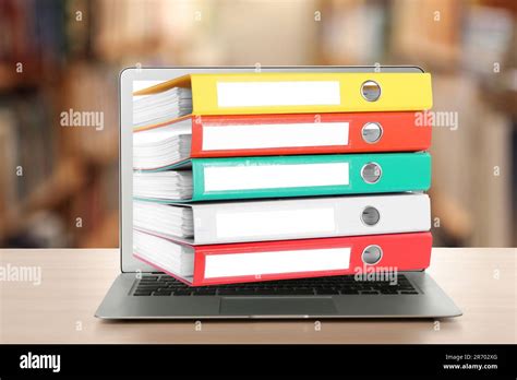 Store And Organize Information Hardcover Office Folders Getting Out Of Modern Laptop In Archive