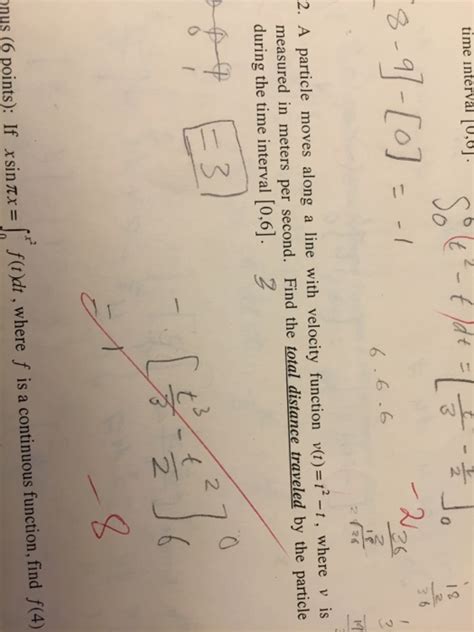 Solved A Particle Moves Along A Line With Velocity Function