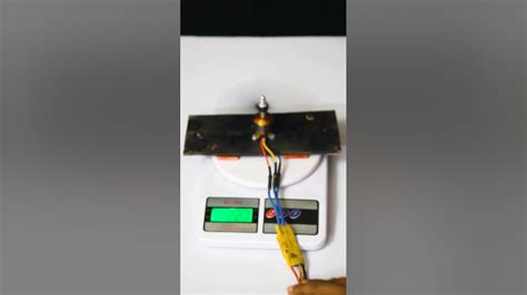 Power Of The Drone Motor 2200kv Thrust Test Experiment Drone Youtube