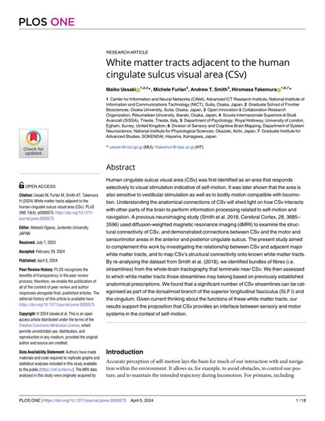 Pdf White Matter Tracts Adjacent To The Human Cingulate Sulcus Visual Area Csv