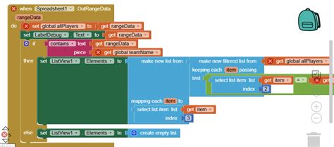 how do you find corresponding data in sheets via listview app