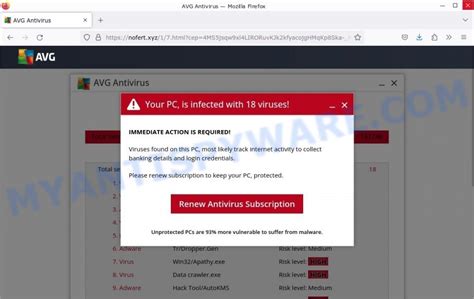Avg Your Pc Is Infected With Viruses Pop Up Scam What You Need To Know