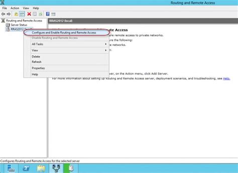 Server 2012de Routing And Remote Access Server Rras Konfigurasyonu