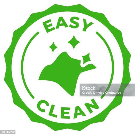 쉽게 청소할 수 있는 녹색 엠블럼 반짝이는 냅킨 녹색 아이콘입니다 벡터 일러스트 레이 션을 닦습니다 청소 서비스 배지 하우스키핑 표시 제품 포장을 위한 가정용 기호 쉽고