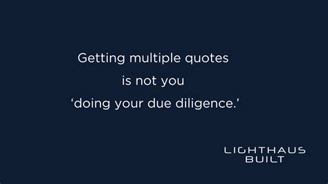 Getting Multiples Quotes Is Not Doing Your Due Diligence