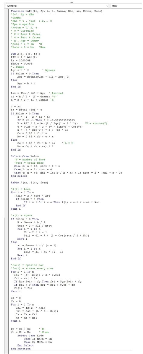 Tony Hartono Bagio Blog Beton REINFORCED CONCRETE COLUMN Using EXCEL Macro