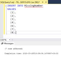 How To Find The Missing Number In SQL Column GeeksforGeeks