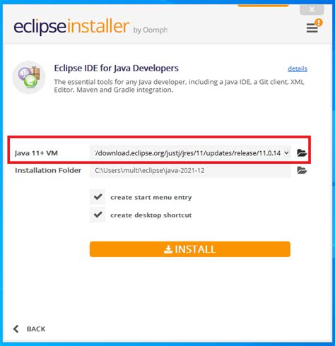 qual o diretório do java jdk instalado pelo eclipse ide 2021 12 java