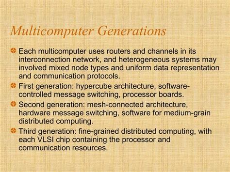 Multiprocessors And Multicomputers Ppt Operating Systems Computer