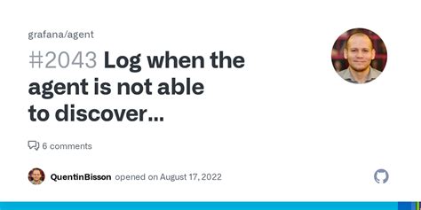 Log When The Agent Is Not Able To Discover Servicespods · Issue 2043