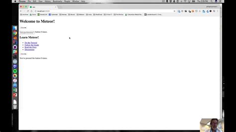 Walkthrough Of The Default Meteor Application Youtube