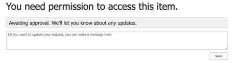 shared folder with internal user user getting message you need