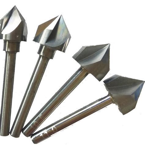 Tungsten Steel Chamfer Drill Bit 4 Edge Alloy Countersinking Knife Pcb Circuit Board 90 Degree