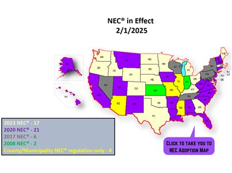 Nec Adoption List And Maps Nabcep Registered Classes
