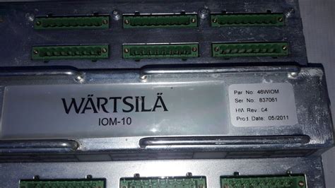 Wartsila 46wiom Iom 10 Control Module Hw Rev 04 Inputoutput Module Iom Oasismachinery