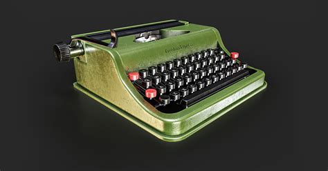 Typewriter 3d Model 3d Props Unity Asset Store
