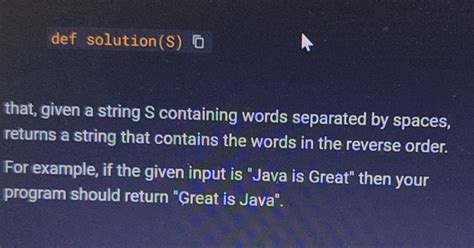 Solved Def Solutions Гthat Given A String S Containing