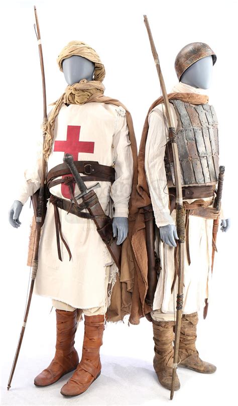 Lot 54 Robin Hood 2018 Crusader Fight And Flashback Costumes With Weaponry