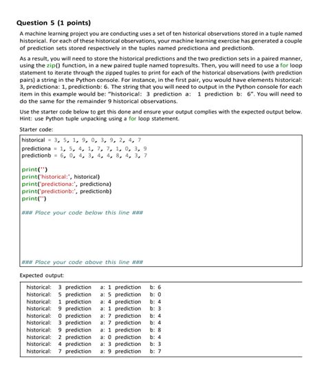 Solved Question Points A Machine Learning Project You Chegg