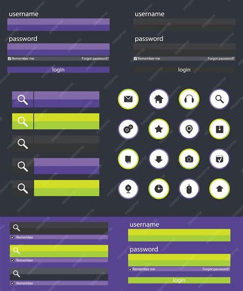 Premium Vector Flat Web Design Elements Illustration