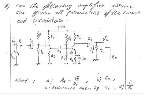 Solved For The Folloving Amplifier Assupe Ore Given All