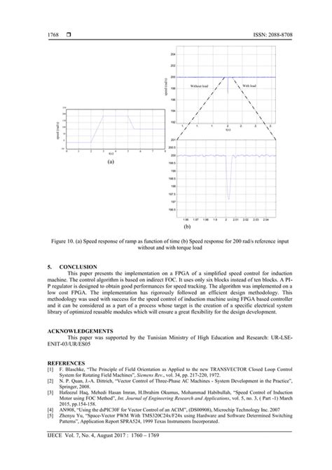 A Simplified Speed Control Of Induction Motor Based On A Low Cost Fpga Pdf