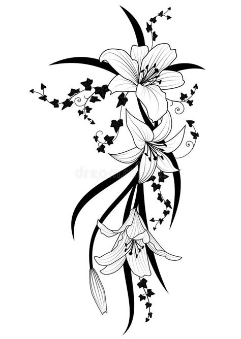 Ivy And Lily Stock Vector Illustration Of Decor Vintage 148117053
