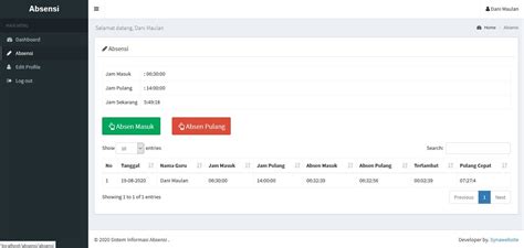 Source Code Aplikasi Absensi Berbasis Web Ruang Ilmu