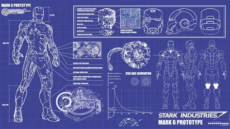 Marvel Album On Imgur Marvel Blueprints Ironman Blueprint Iron Man