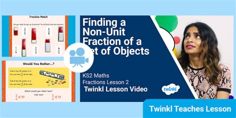 Year Ages Finding Fractions Of A Set Of Objects Video Lesson