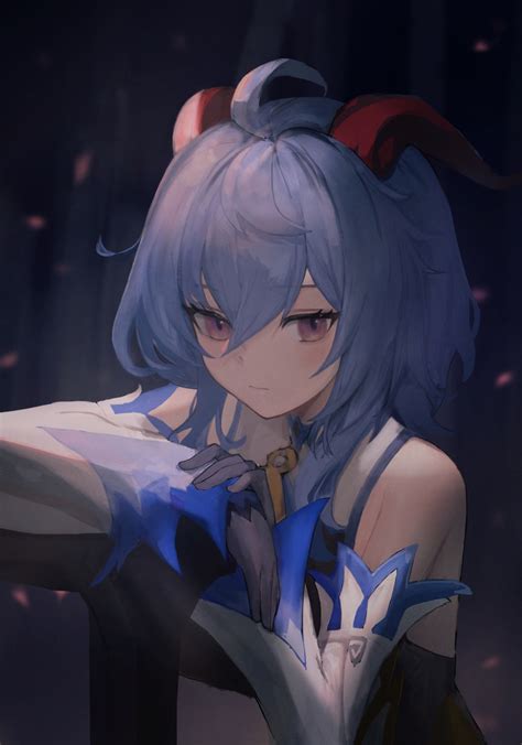 Safebooru 1girl Absurdres Ahoge Anli Bangs Bare Shoulders Bell Black