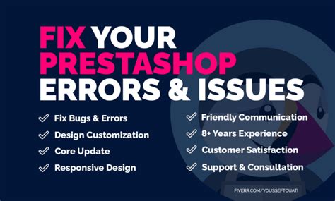 fix bugs of your prestashop website by yousseftouati fiverr