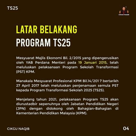 TS25 Program Transformasi Sekolah 2025 PDF