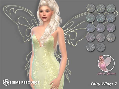 The Sims 🦋🌿สร้างโดย Jaru Sims🌿🦋 🦋🌿ชุดแฟรี่ ปีก🌿🦋 Dress Elora 3