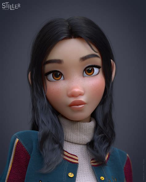 Artstation Sun Hee 3d Model Character Female Character Design Character Modeling Character