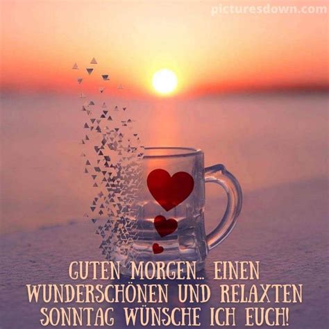 Herz Guten Morgen Sonntag Bild Sonnenuntergang Kostenlos