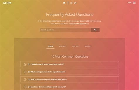 Atom Bootstrap 5 Template For Mobile App Startups