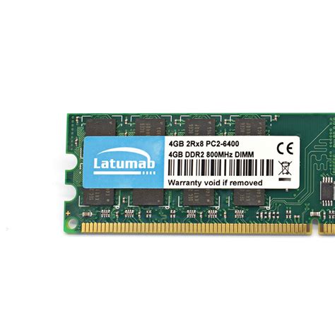 Latumab Desktop Computer Ram Sec Chip Ram Ddr2 4gb 800mhz Pc2 6400